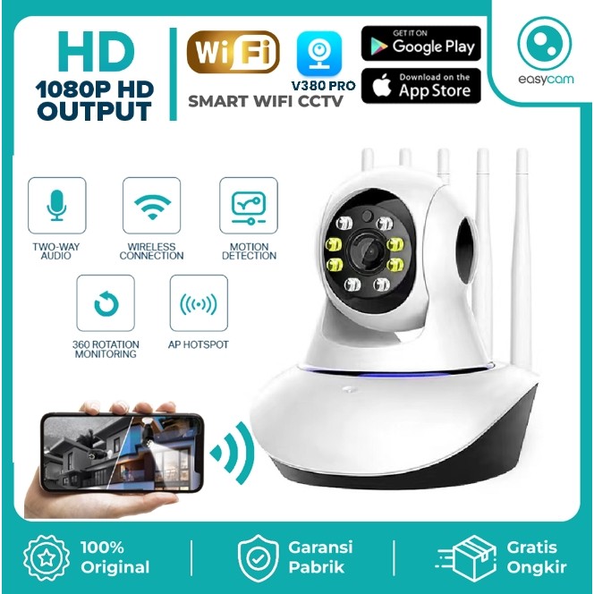 Jual [ V380 PRO ] Kamera Cctv 1080p HD Kamera Pemantau CCTV Wireles ...