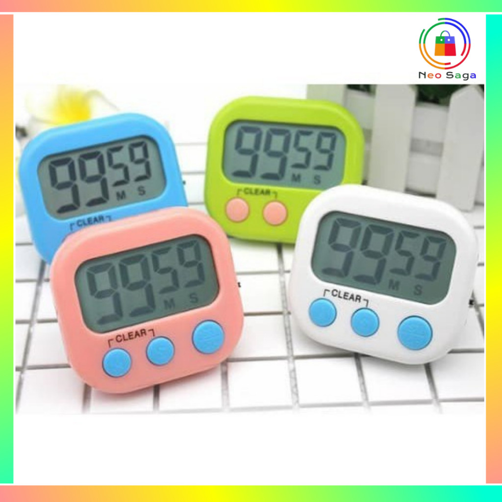 Jual Digital Timer Kitchen Mini LCD Alarm Timer Masak Dapur Clock ...