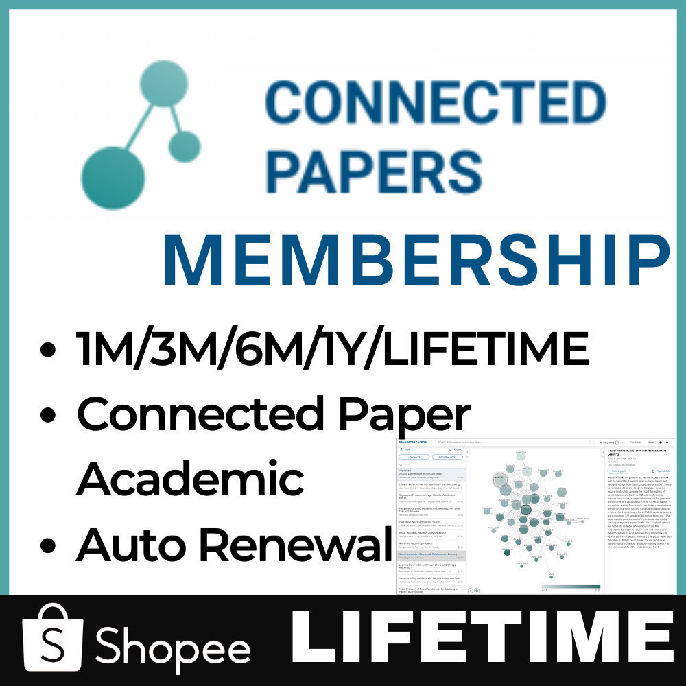 Jual Lifetime Connected Papers Academic Plan| Find and explore academic ...