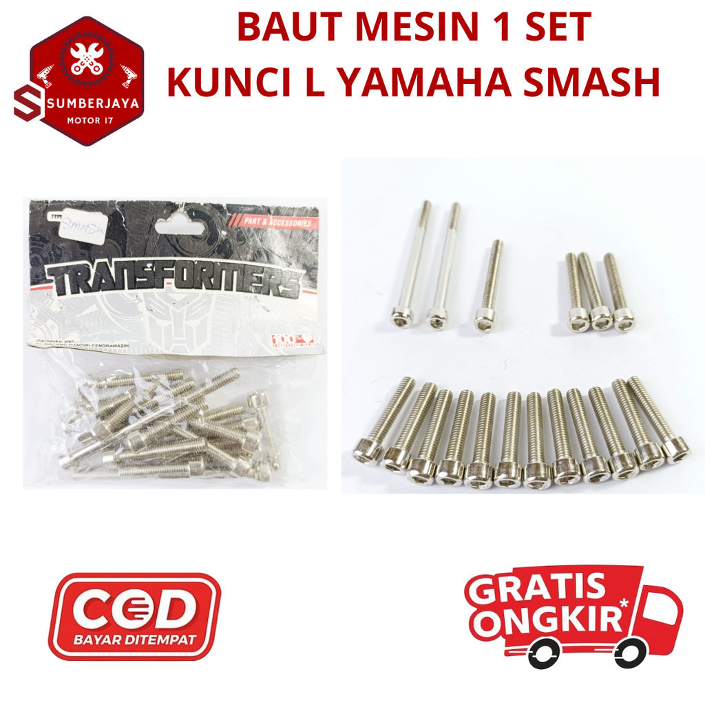 Jual Baut Mesin Kunci L Smash / Baut Blok Mesin Motor Suzuki Smash Kunci L Original sepeda motor ...