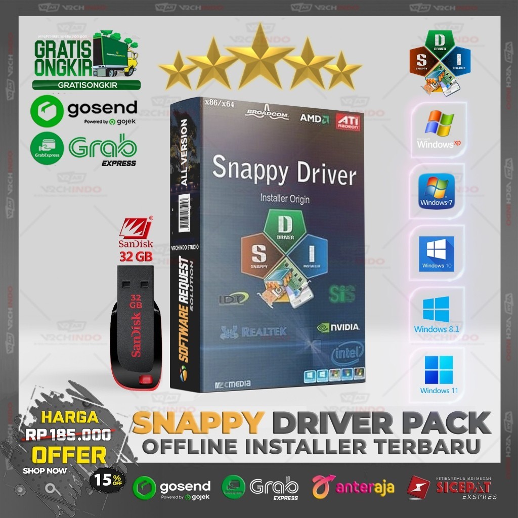 Jual Snappy Driver Pack Offline | USB Driver Installer - Lebih Unggul Dari DriverPack Bisa ...