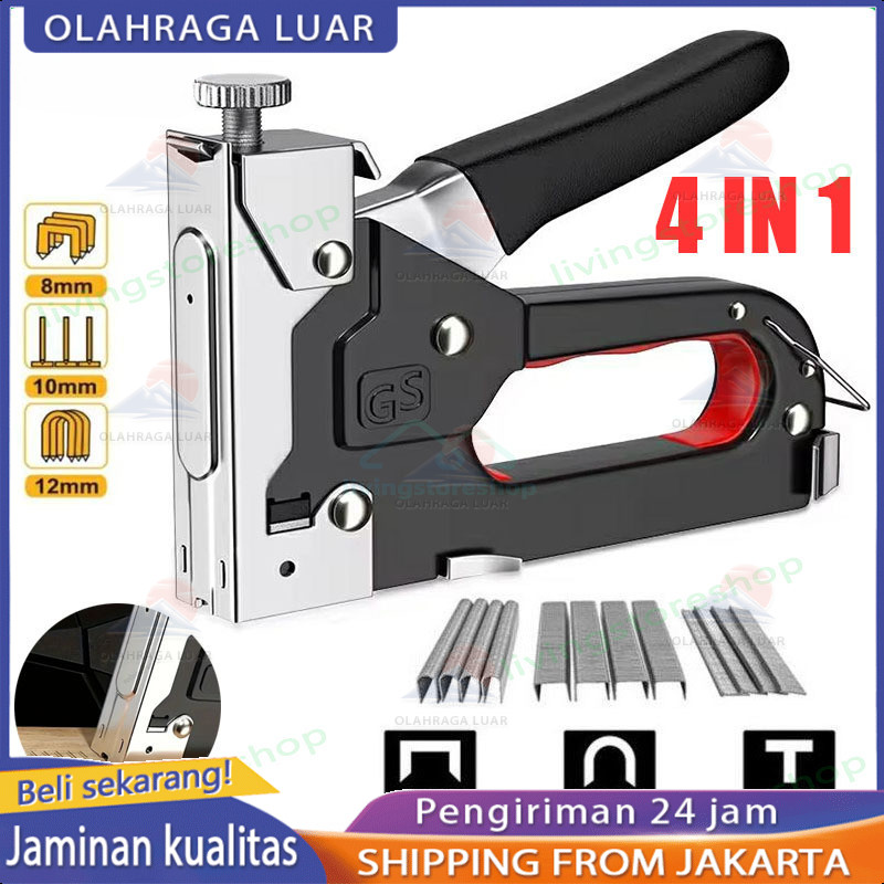 Jual 【COD】Gratis 600 paku 3 In 1 Pistol Kuku Pistol Stapler Konstruksi ...