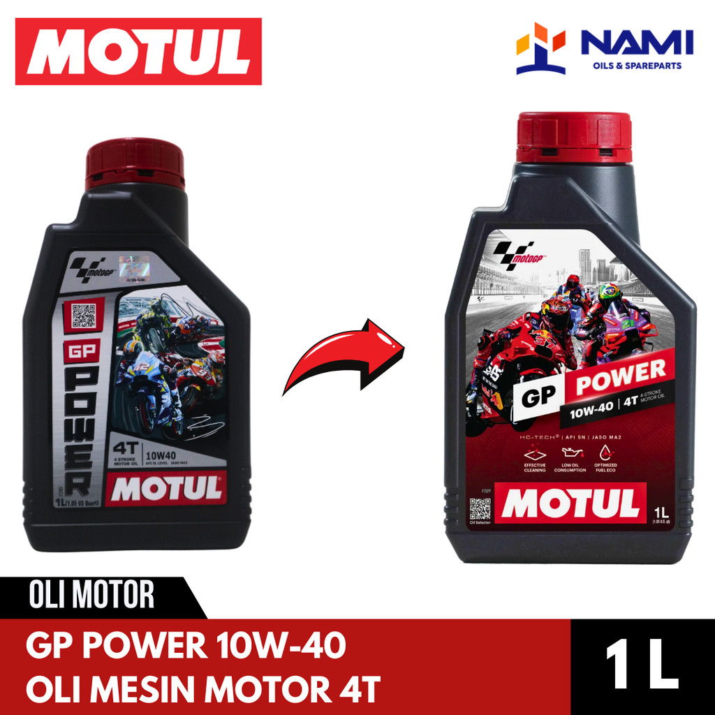 Jual *MOTUL GP POWER 10W40 (1L)* OLI MESIN 4T MANUAL - ORIGINAL | Shopee Indonesia