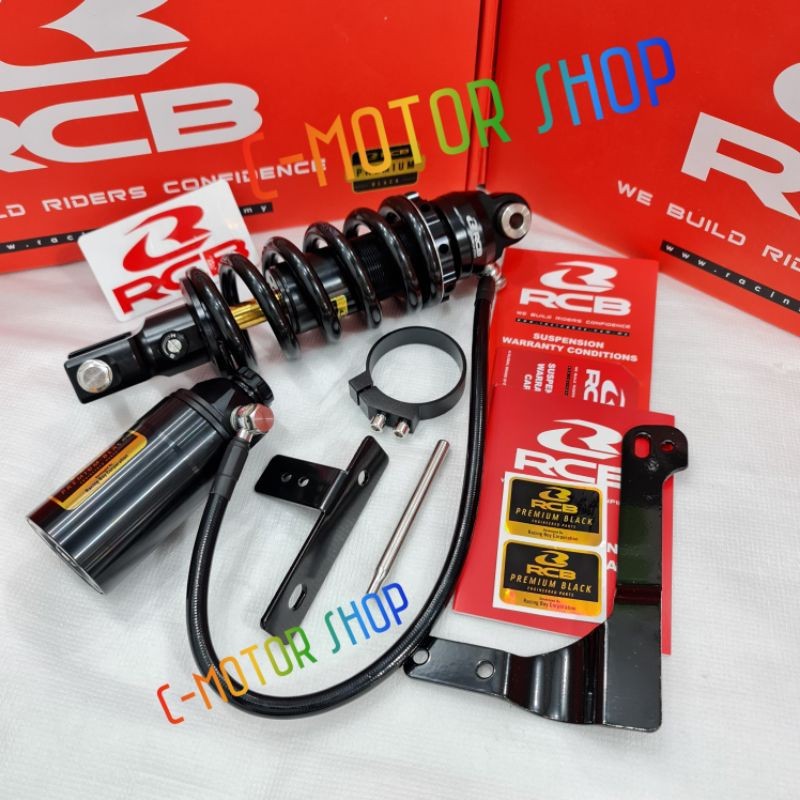 Jual Shock Shockbreaker Belakang Monoshock Rcb DB 2 LINE BLACK SERIES Vixion New, Vixon Old ...