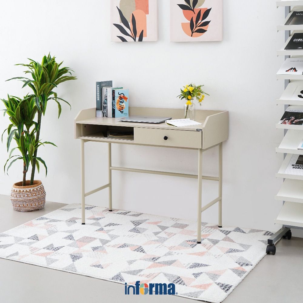 Jual Informa Petra Meja Kantor - Krem Office Table Furnitur Kantor Meja ...