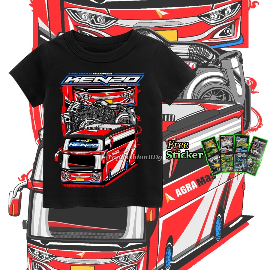 Jual TWISTTER - Baju Anak Bus KENZO FREESTYLE Kaos Vektor Bus Telolet ...