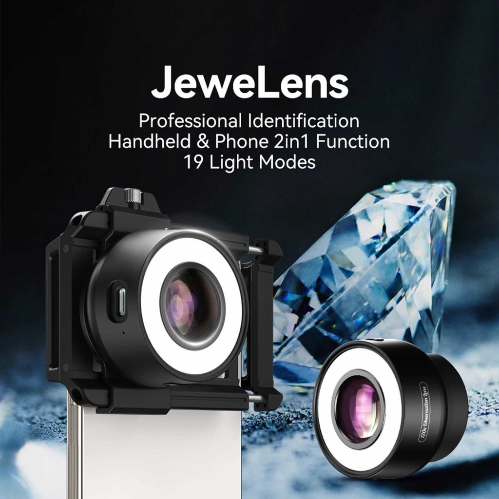 Jual APEXEL Lensa Kamera HP Smartphone Microscope 120X LED UV Light ...