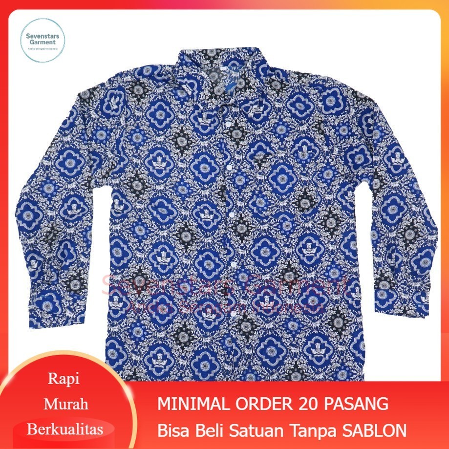 Jual BAJU BATIK SMP/MTs TUNAS HARAPAN LENGAN PANJANG | Shopee Indonesia