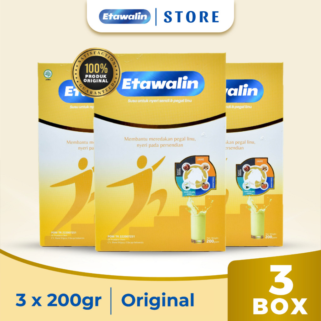 Jual Etawalin Susu Etawa Original Atasi Sendi dan Tulang Paket 3 Box ...
