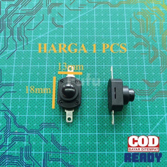 Jual Saklar Self Locking 6A 250V AC Switch DC KAN-9 On Off Button Mini ...
