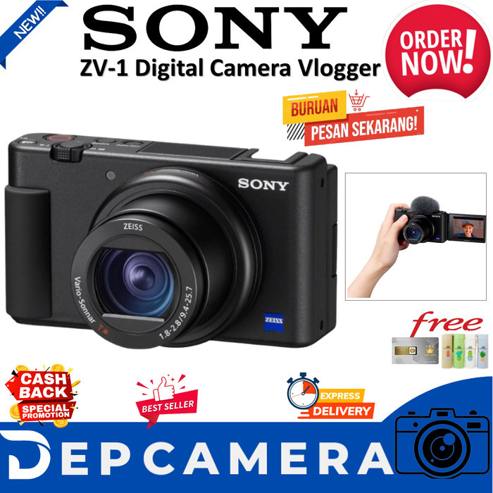 Jual Sony ZV-1 Digital Camera With Vlogger Accessory Kit - White ...