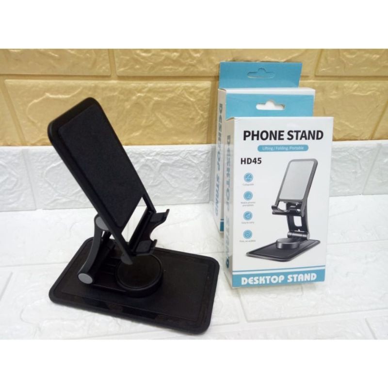 Jual STAND HP HOLDER HD-45 PEJANGGAH HP DI MEJA BISA PUTAR 360 DERAJAT ...
