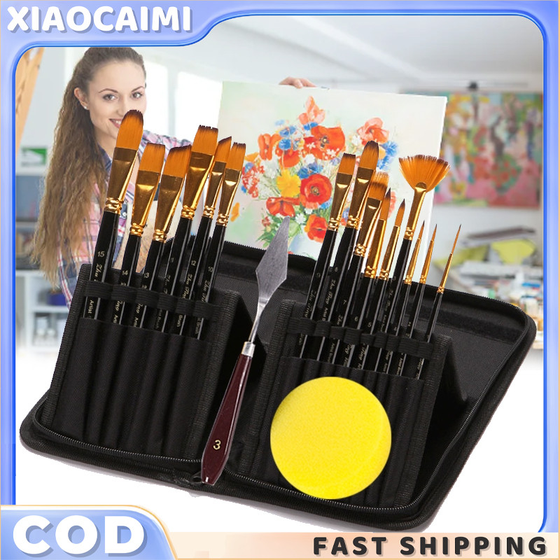 Jual Art Brush Set Kuas Lukis BRS-12 SET Kuas Alat Lukis Set Lengkap ...