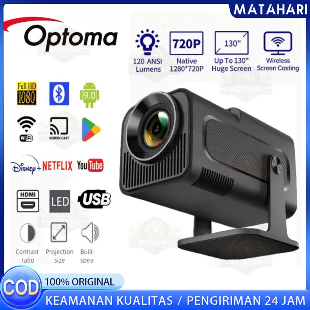 Jual Optoma Proyektor HY320 TV Native 1080P Full HDMI Projector Android ...