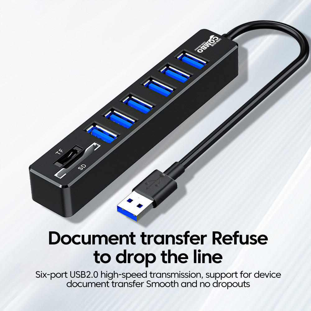 Jual USB 2.0 Multi Ports High Speed 3 6 Port Hub USB Splitter Multiple ...