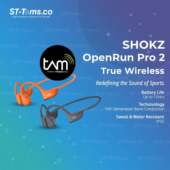 Jual Shokz OpenRun Pro 2 / Open Run Pro 2 Bone Conduction Sports Open ...