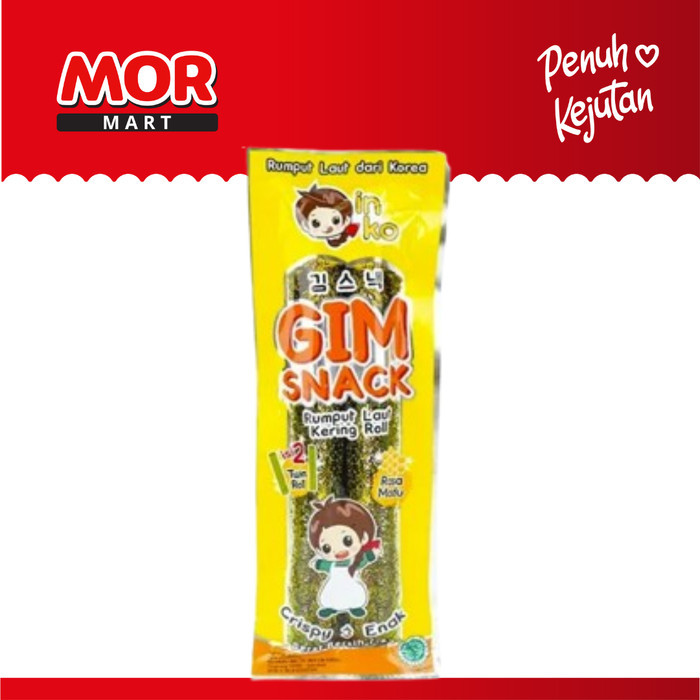 Jual INKO Gim Snack Nori Rumput Laut Roll Rasa Madu 2's | Shopee Indonesia