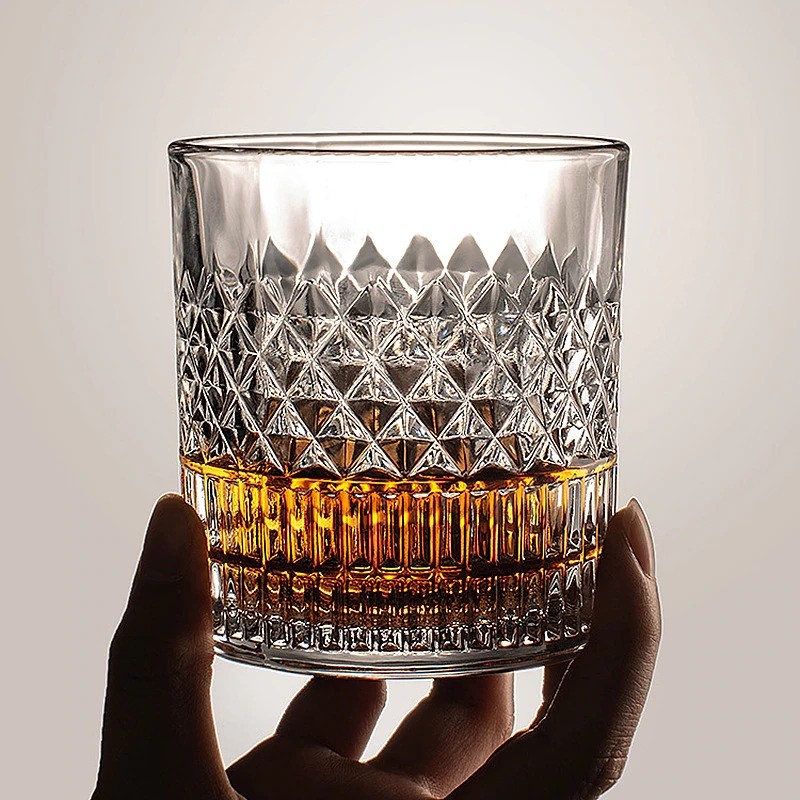 Jual Gelas Cangkir Seloki Whisky Wine Glass Cup 335 ml Transparan ...