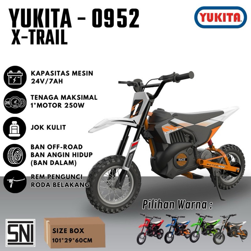 Jual Sepeda Motor Aki anak model Trail tril Yukita 0952 ces cas an ...