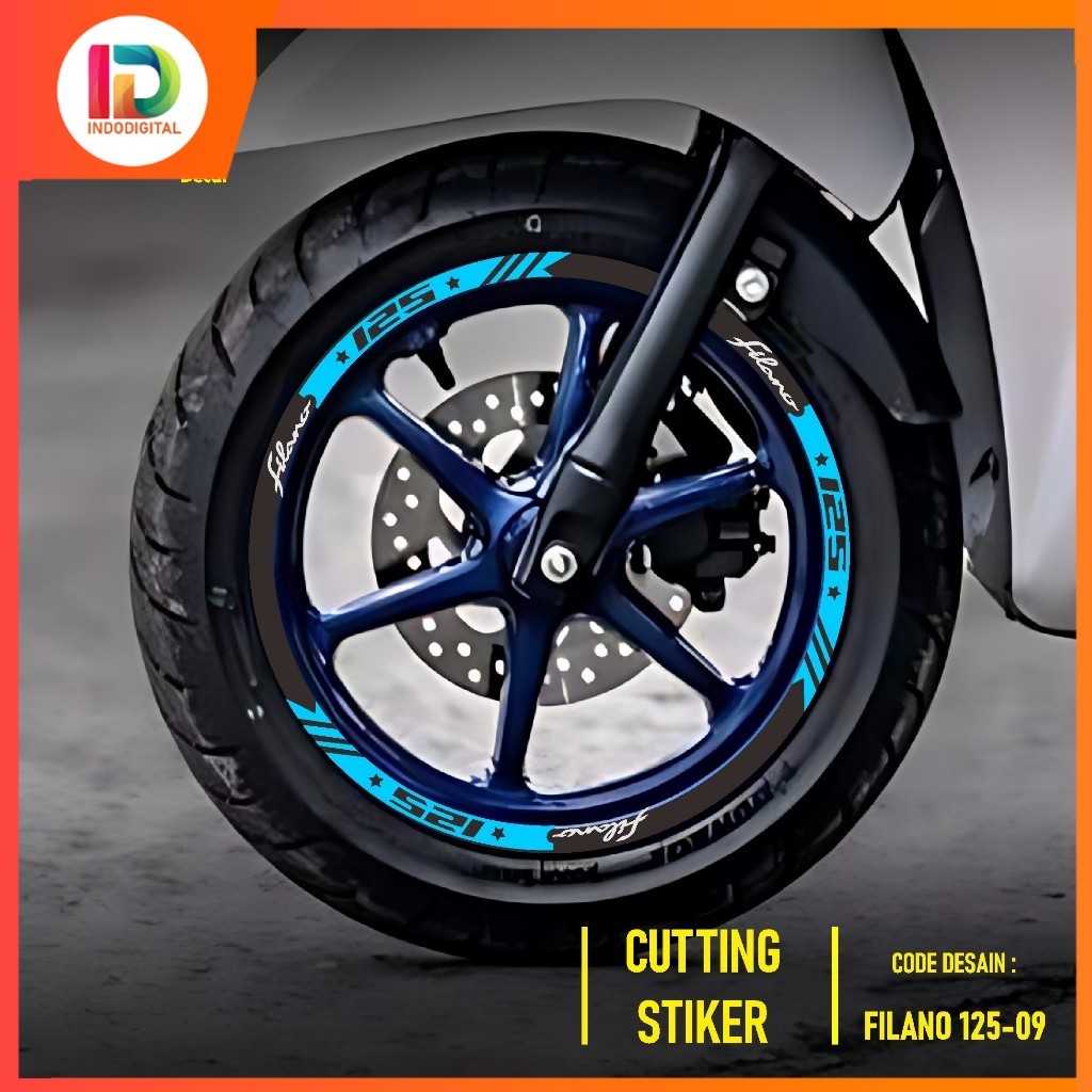 Jual CUTTING STICKER VELG NEW GRAND FILANO ID-09 RING 12 LIS STIKER ...