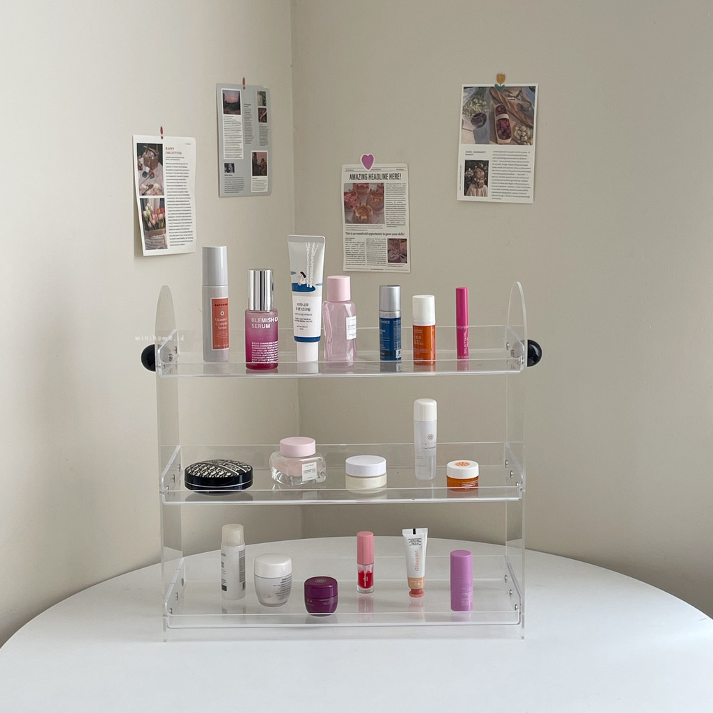 Jual MINIHOME - THAYA Rack Korean Acrylic Rak Akrilik 2 susun 3 susun ...