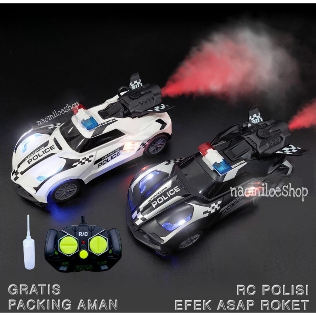 Jual rc roadmaster mobil polisi keluar asap Mainan Mobil Remote Control ...