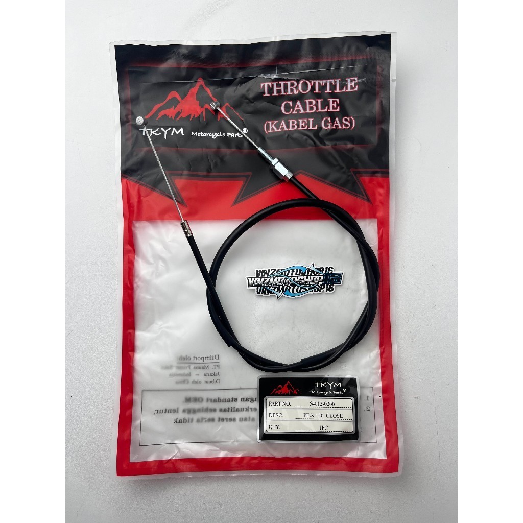Jual Kabel Gas Cable Tali Gas Kawasaki KLX 150 Tutup (Close) Takayama ...