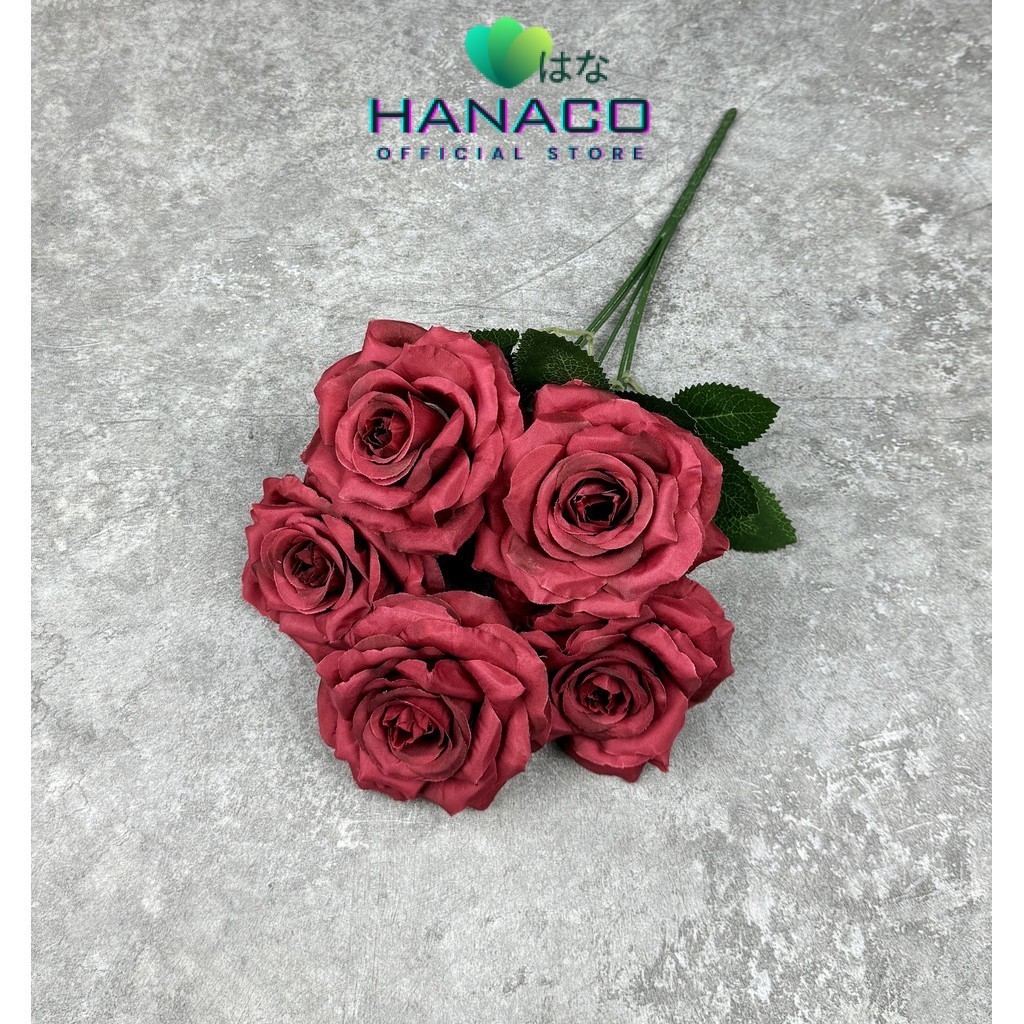 Jual HANACO - Bouquet bunga K5 ROSE Mawar Artifisial Dekorasi Tanaman ...