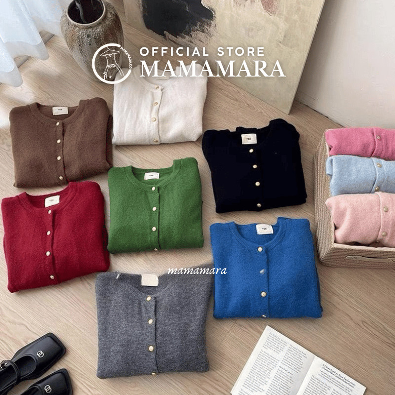 Jual MAMAMARA - Cardigan Rajut Wol Basic Knit Full Warna Lembut Halus Simple Outer Daily Wear ...