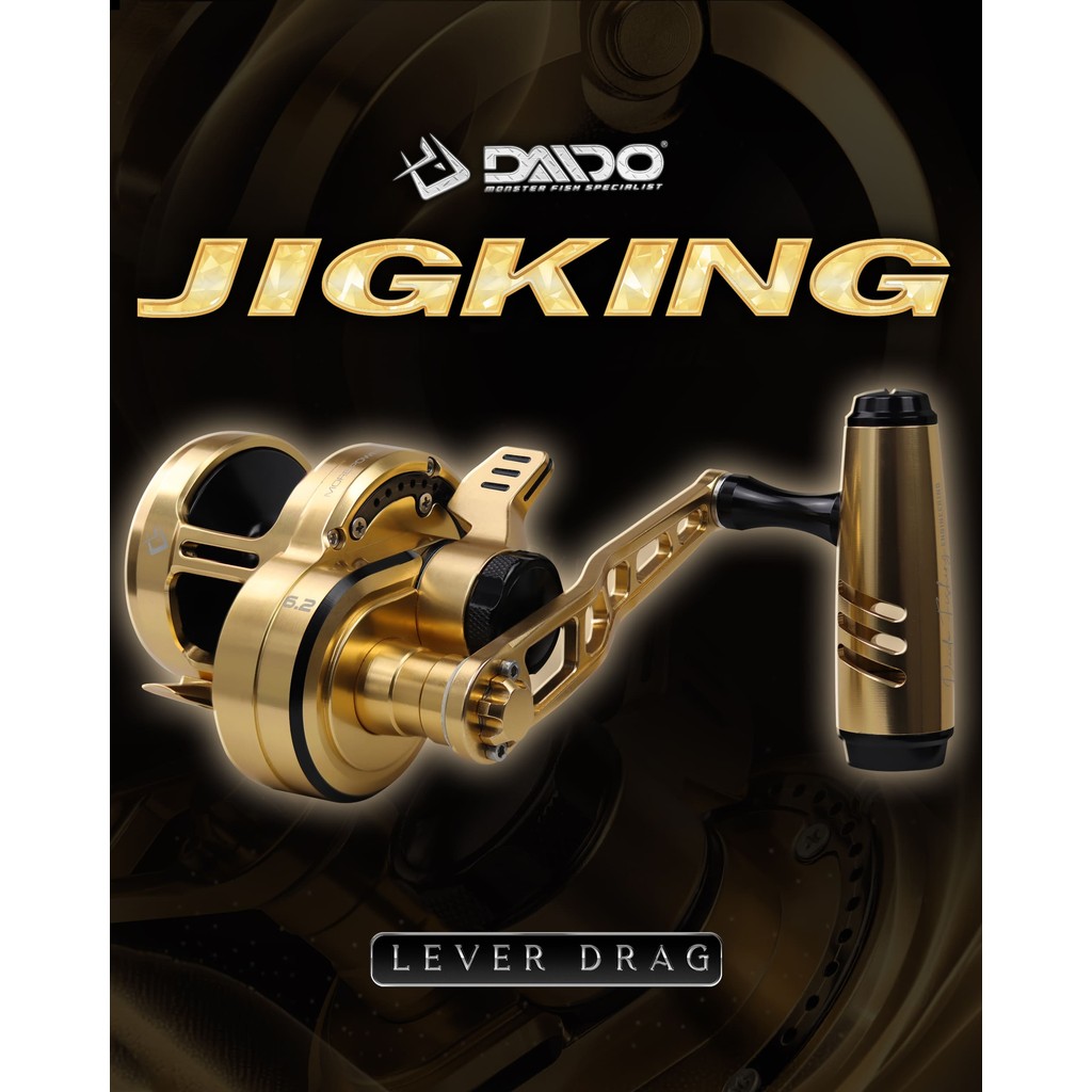 Jual Daido - Reel Jigking Gold 200 300 400 - Reel Pancing | Shopee ...