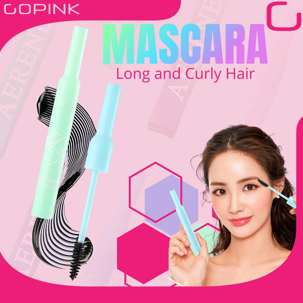 Jual Mascara Long Curly Hair Long Lasting Natural Maskara Waterproof ...