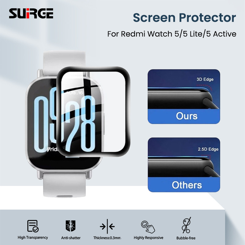 Jual SUIRGE Anti Fall Full Cover Screen Protector 3D Soft Film for ...