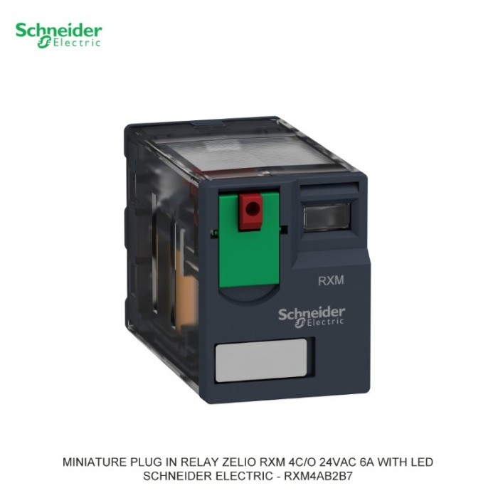 Jual MINIATURE PLUG IN RELAY ZELIO RXM 4C/O 24VDC 6A WITH LED SCHNEIDER ELECTRIC | Shopee Indonesia