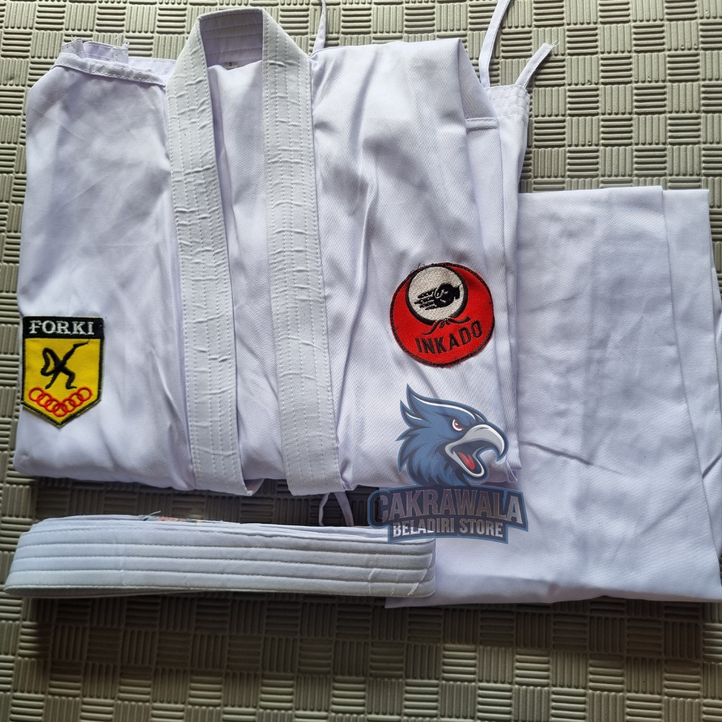 Jual PREMIUM / (Bonus sabuk) Baju Karate INKADO Dewasa seragam beladiri ...