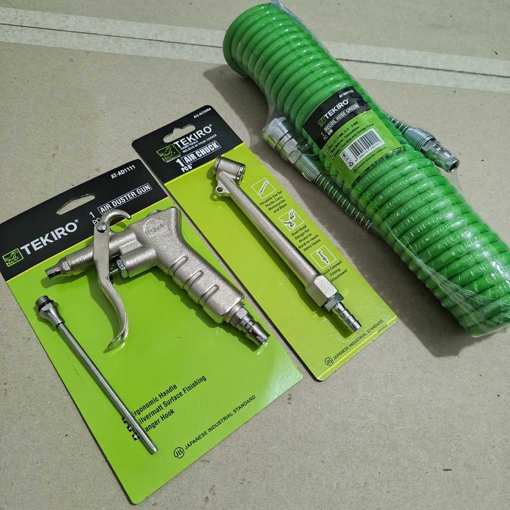 Jual PAKET TEKIRO Peralatan Kompresor Air Duster Gun + Tire Air Chuck 6 ...