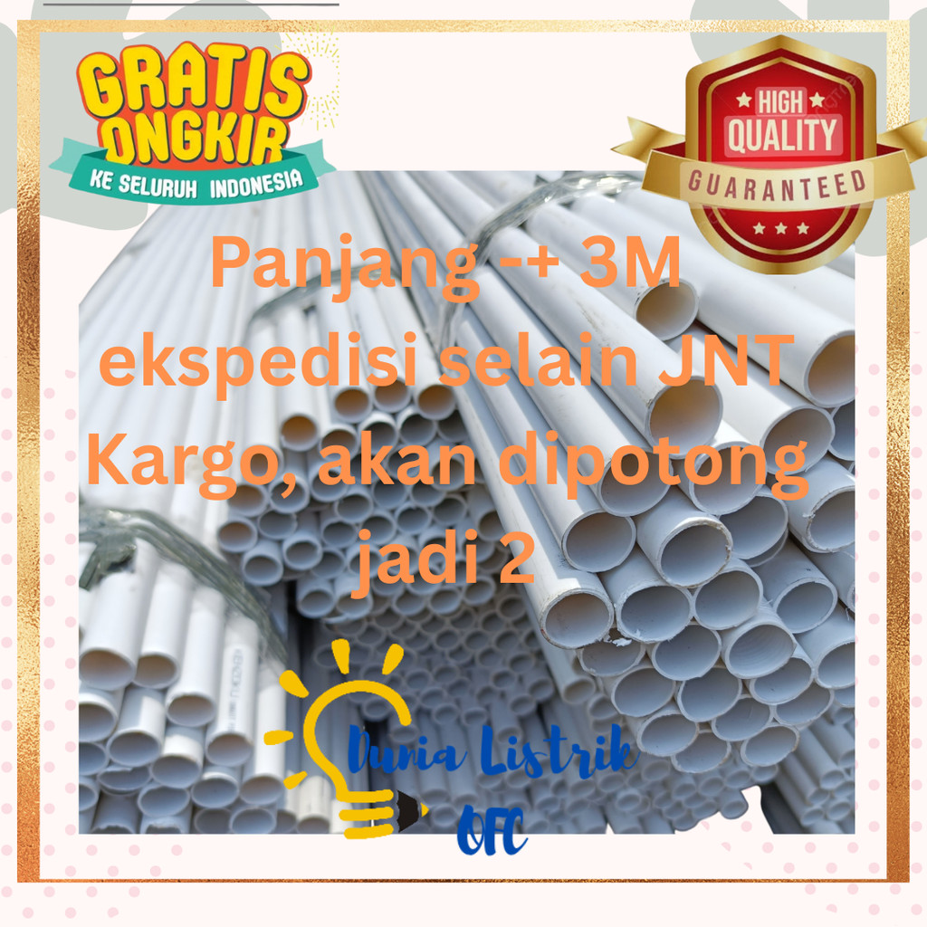Jual Pipa Conduit 20mm Kenzoku Pralon Kenzoku 20mm (Mohon Baca ...
