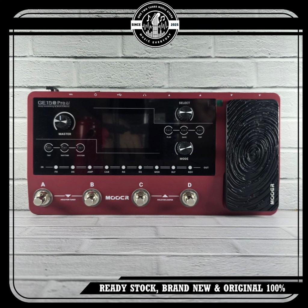 Jual Efek Gitar MOOER GE150 PRO Li Rechargeable Internal Battery Li-ion ...
