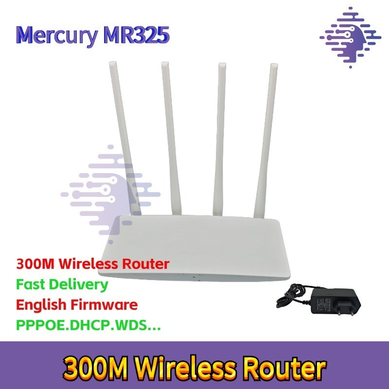 Jual Bekas Mercury MW325R 300M Router Support DYNAMIC,STATIC,PPPOE,WDS ...