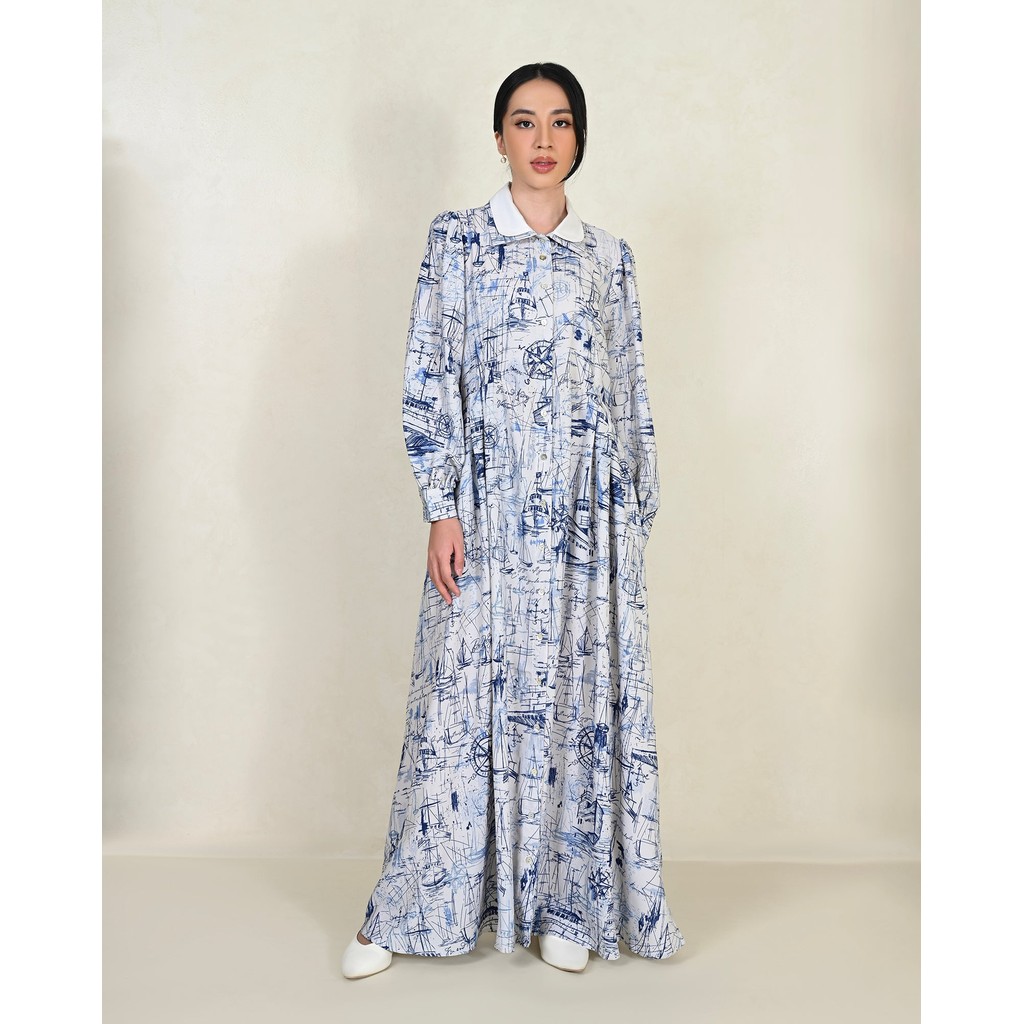 Jual Geulis.id ZURA MAXI DRESS / PRINTED DRESS (2 warna) | Shopee Indonesia