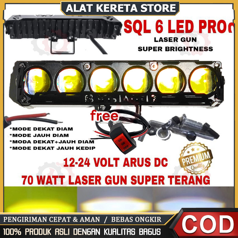 Jual LAMPU SOROT SQL 6 LED PRO CAHAYA SUPER TERANG 70 WATT LASER LED ... Jual LAMPU SOROT SQL 6 LED PRO CAHAYA SUPER TERANG 70 WATT LASER LED ...