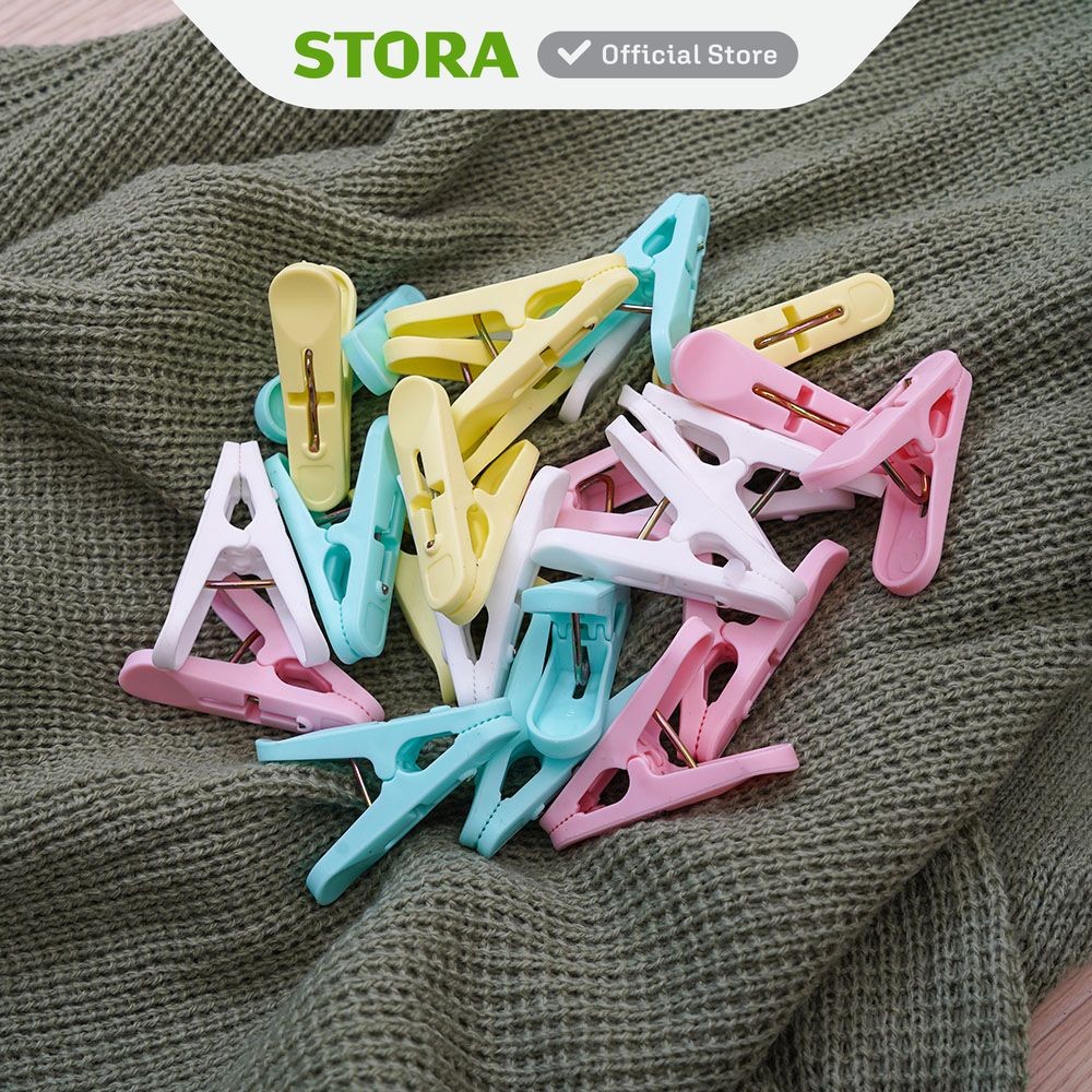 Jual Stora Set 24 Pcs Jepitan Baju Clothes Pin Klip Kain Baju Celana ...