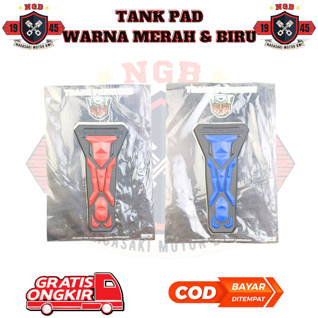 Jual Tankpad Pelindung Tangki Motor Warna Merah Dan Biru - Tank Pad ...