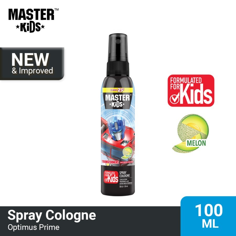 Jual Master Kids Spray Cologne Transformer Optimus Prime Botol 100ml ...