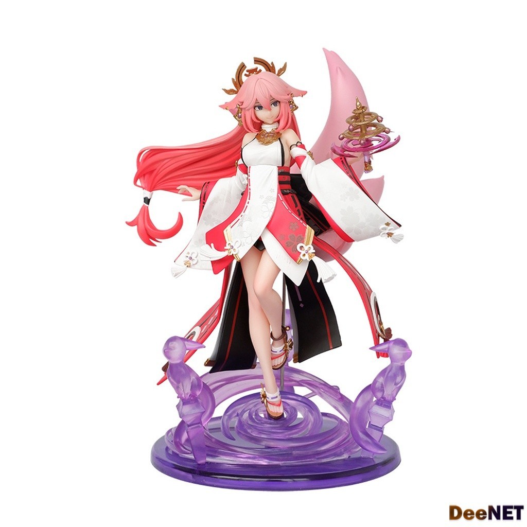 Jual Yae Miko Genshin Impact Standing Pose 25cm Action Figure D-FGA098 ...