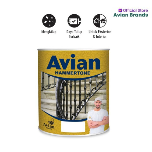 Jual CAT KAYU BESI MOTIF RETAK 1KG PAGAR BESI MOTIF RETAK AVIAN ...