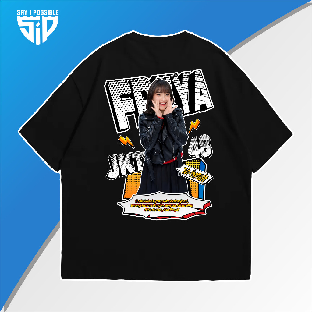 Jual KAOS JKT48 MY OSHI FREYA POP ART EDITION - kaos streetwear - Baju T-Shirt Viral JKT 48 ...