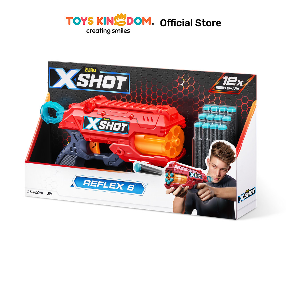 Jual Toys Kingdom Xshot Blaster Excel Reflex 6 36433N - Merah Kids Toy ...
