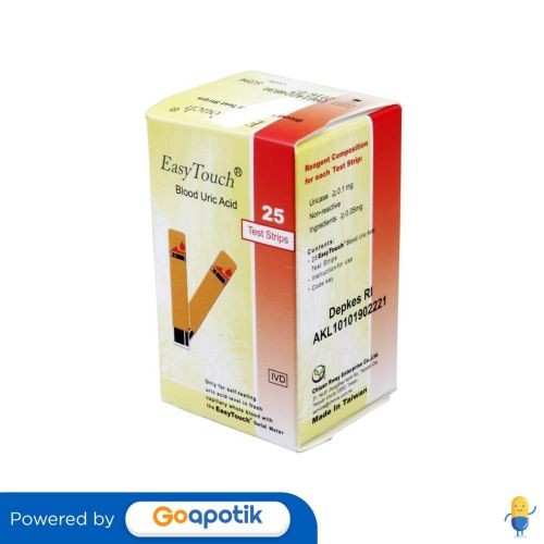 Jual Easy Touch Uric Acid Test Strip Box 25 Pcs | Shopee Indonesia