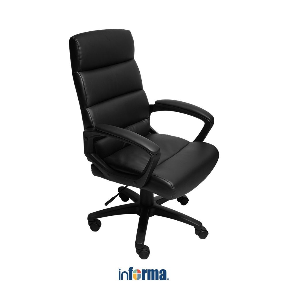 Jual Informa Uzziel Kursi Kantor Sandaran Sedang - Hitam Tempat Duduk ...