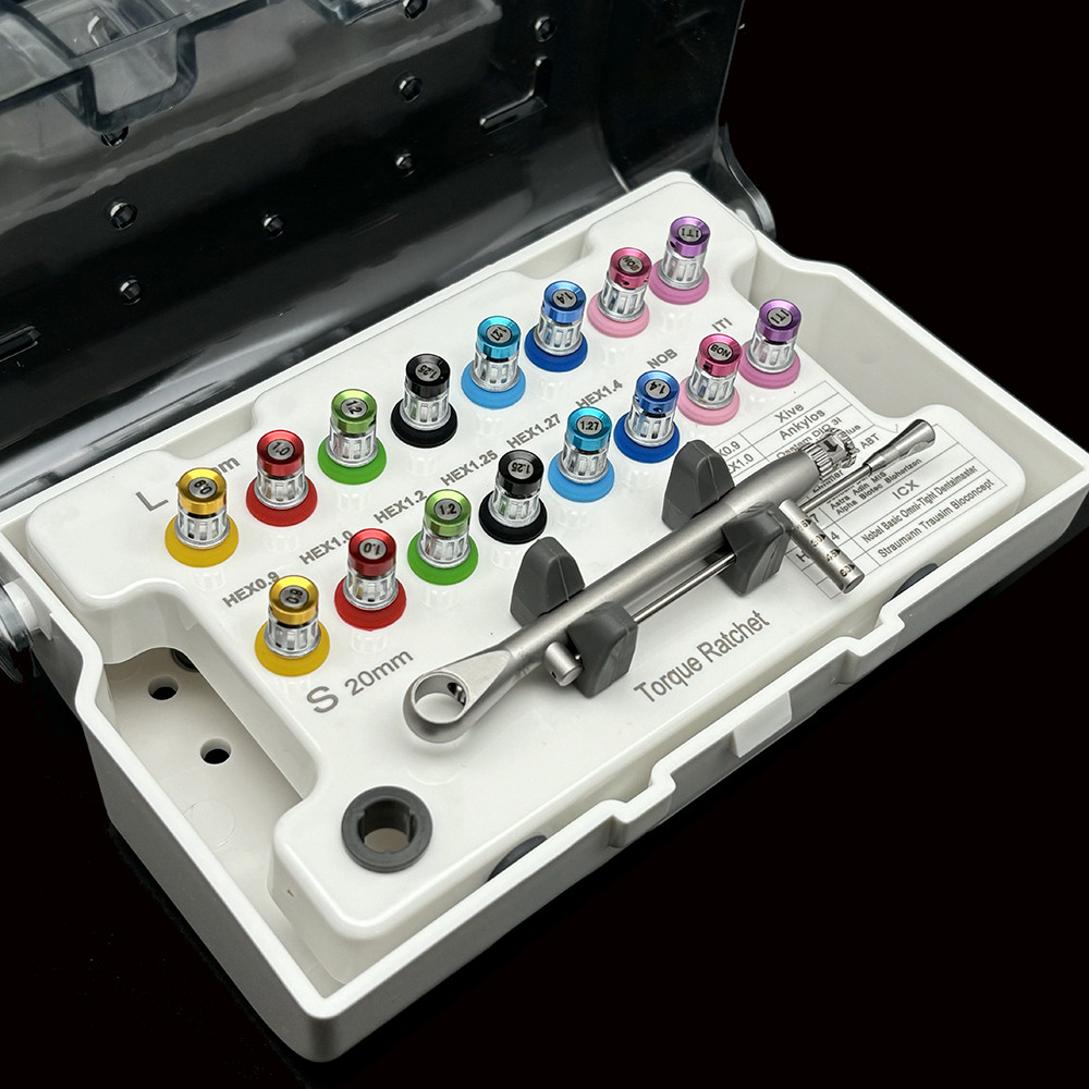 Jual Dental Implant Screwdriver Universal Hand Driver with Autoclavable ...